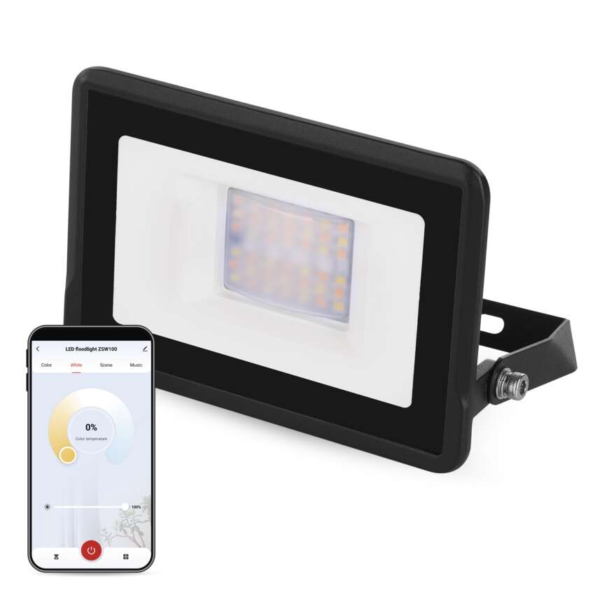 GOSMART LED floodlight 20W, 1720 lm, RGB+CCT,IP65 - EMOS GoSmart