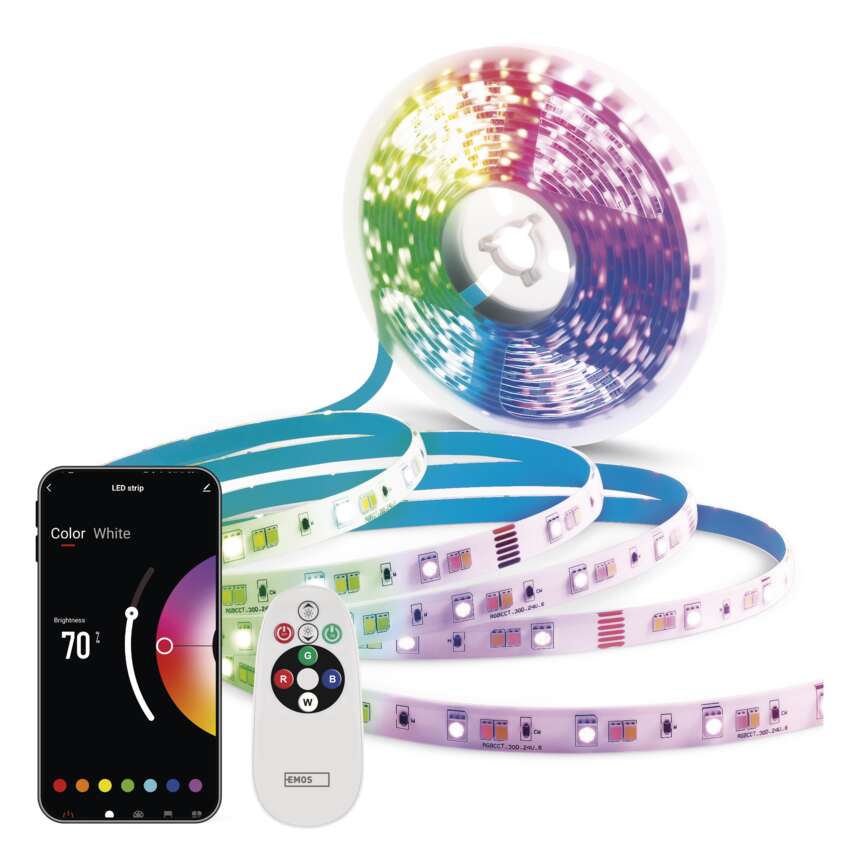 GoSmart LED strip WiFi 2m, 11W, 750lm, RGB/CCT - EMOS GoSmart