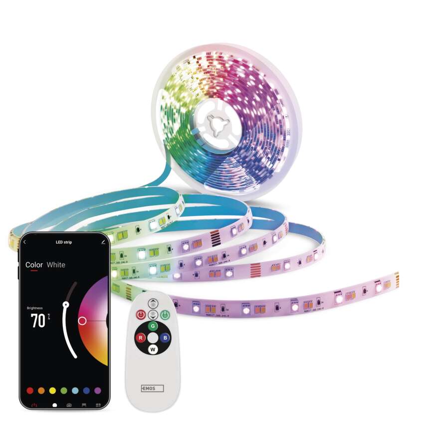 GoSmart LED strip WiFi 5m, 22W, 1400lm, RGB/CCT - EMOS GoSmart