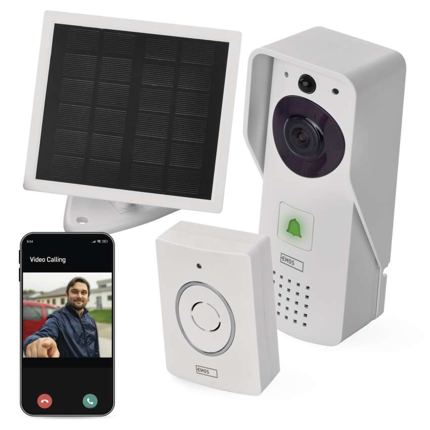 GoSmart Wireless battery-powered video doorbell IP-09D with WiFi and ...