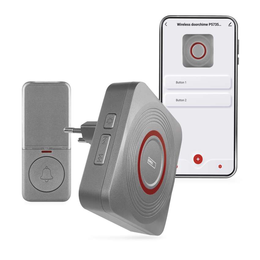 GoSmart Wireless Doorbell P5735SS with WiFi - EMOS GoSmart